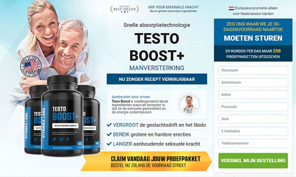 Testo Boost Plus Nederland Recensie & Testo Boost + Kopen